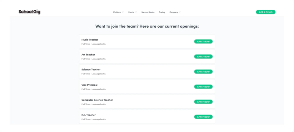 School Gig | The Simplest Hiring Platform for top Schools and Districts ...